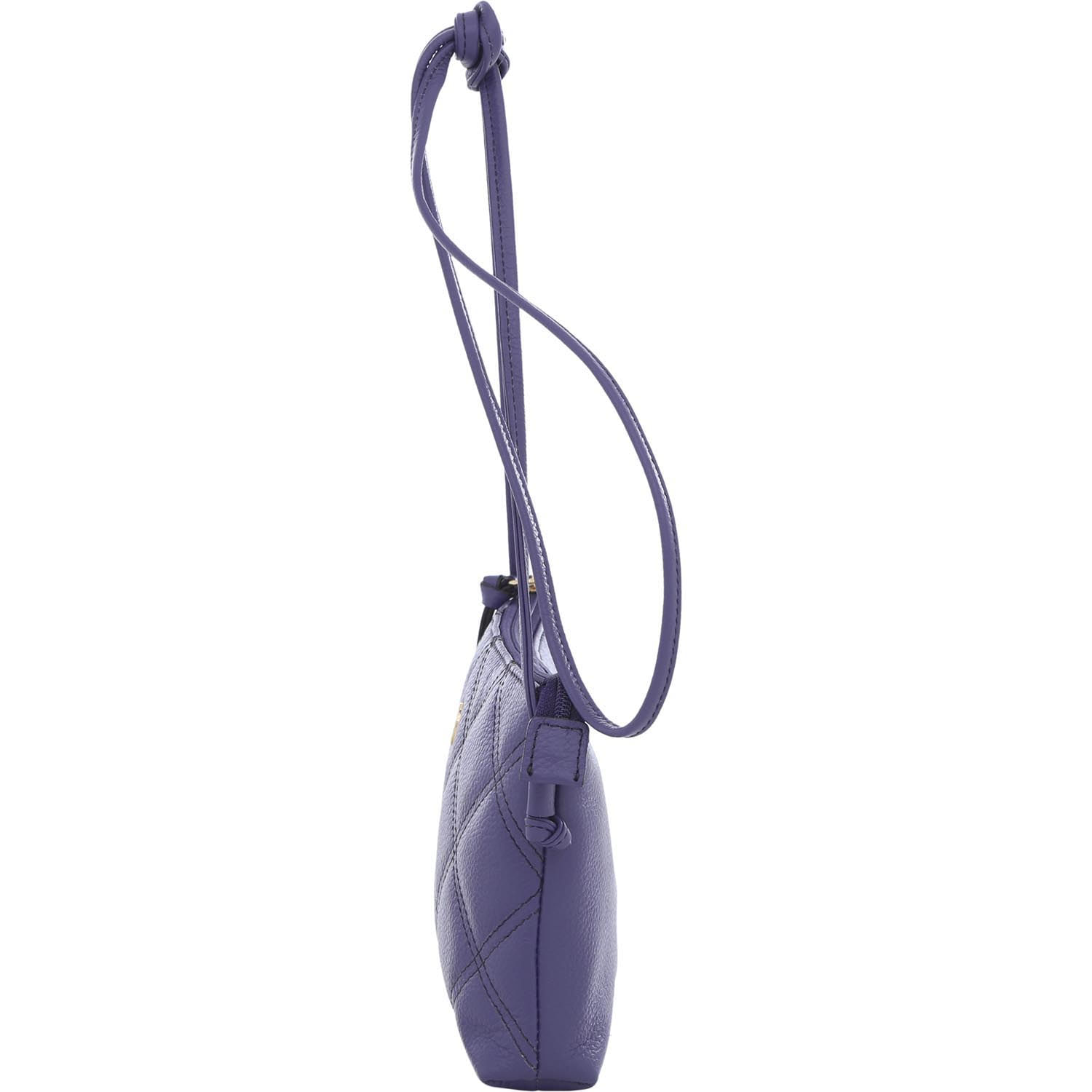 Bolsa Transversal Smartbag Couro Roxo - 74245.23
